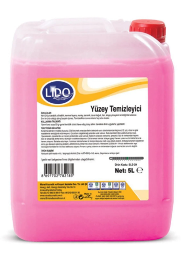 Lido Yüzey Temizleyici Parfümlü Pembe-Flowers 5 kg